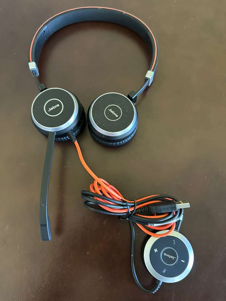 Genuine Jabra Evolve 40 Wired Stereo USB Headset HSC017 w/ Controller ...